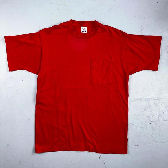 Bvd | Shirts | Bvd 9s Usa Vtg T Shirt Red No Print Lot Single Stitch ...